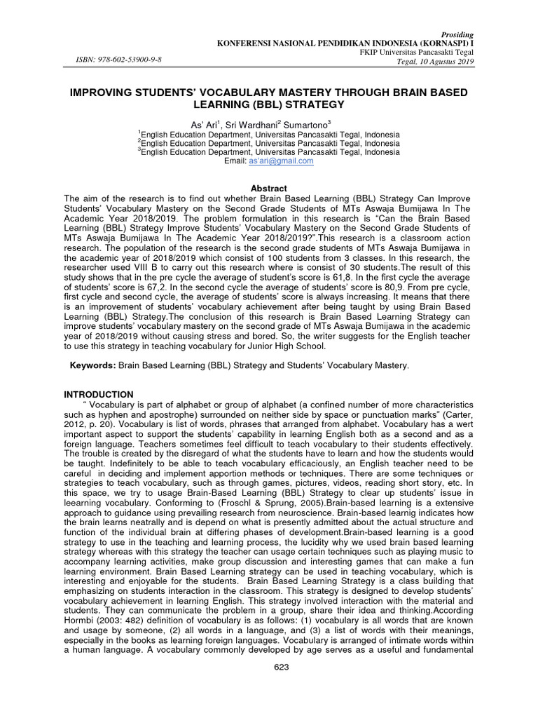 493 1449 1 PB | PDF | Vocabulary | Learning