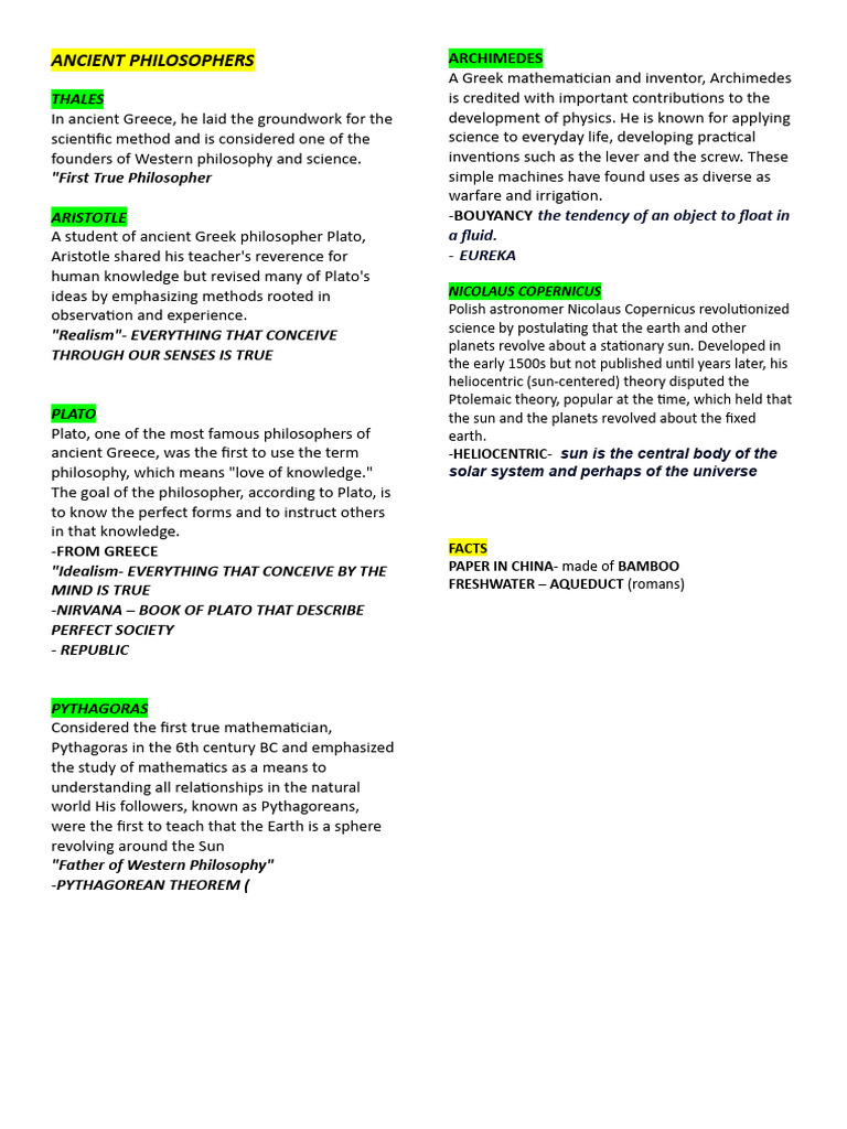 Ancient Influences STS | PDF