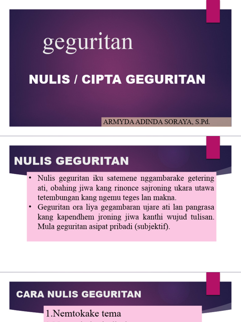 Geguritan Xi Per 3 | PDF