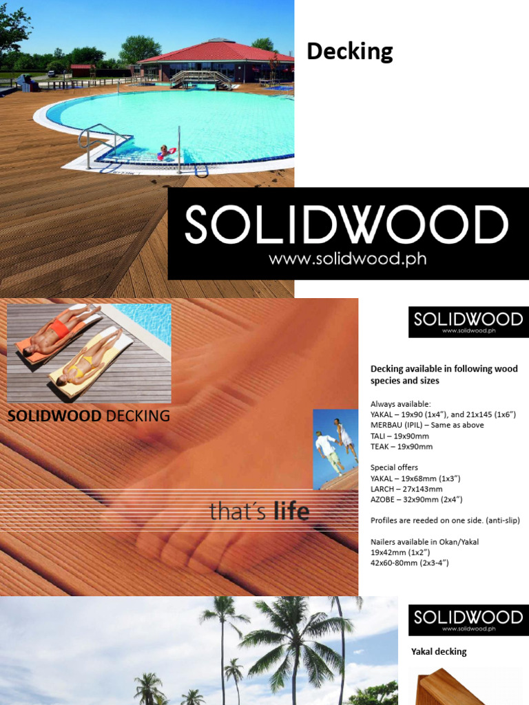 Decking Swimming Pools Presentation 2023 | PDF