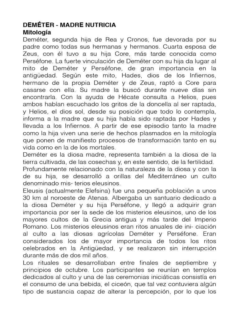 DEMÉTER | PDF