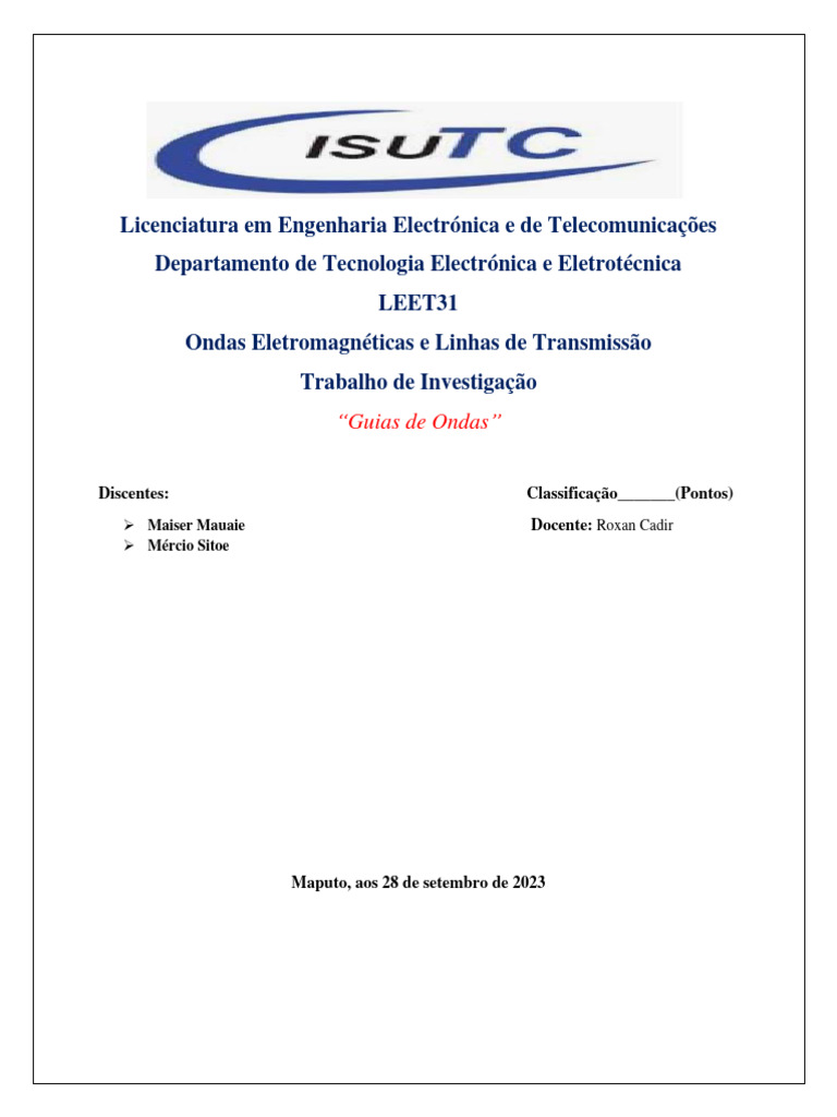 Guias de Onda Maiser, Mercio | PDF | Ondas | Fibra ótica