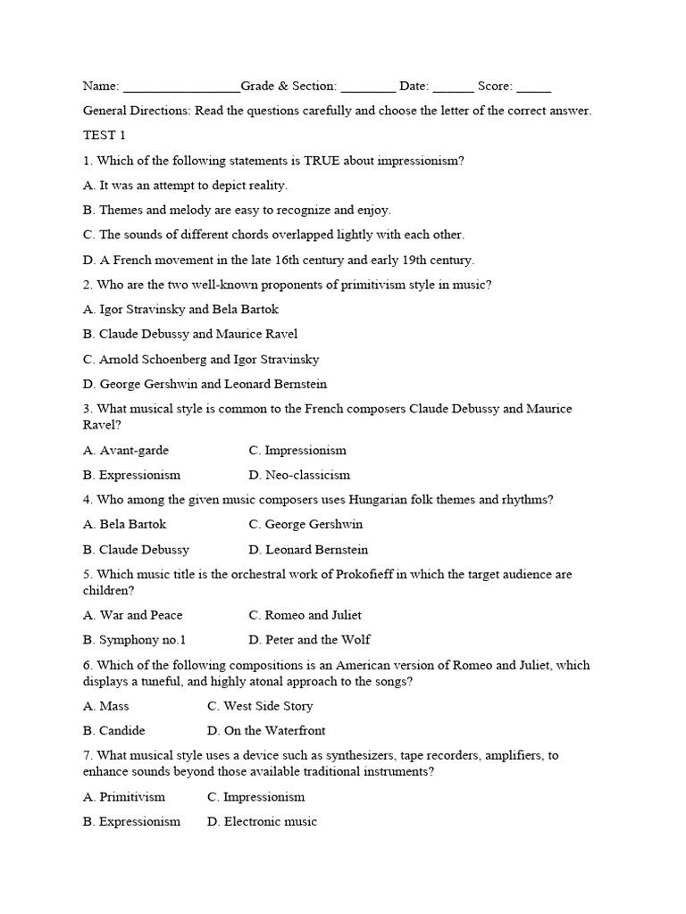 Baseline Test | PDF