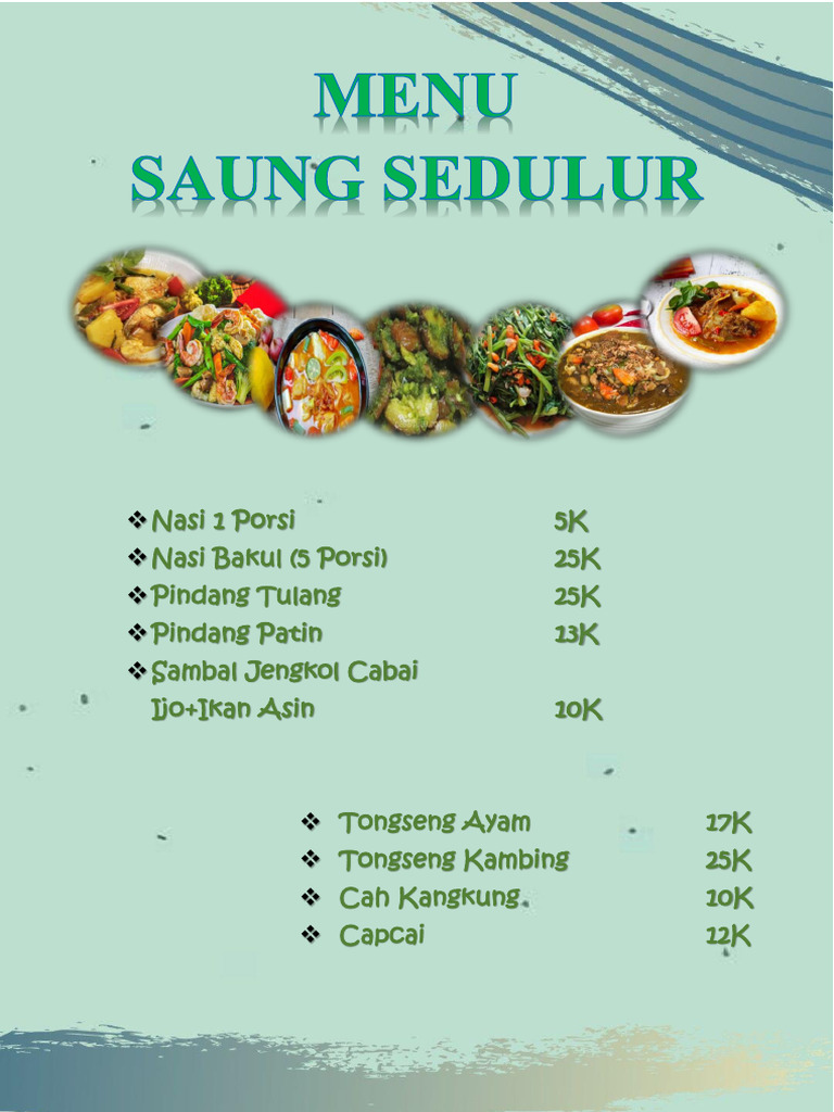 Menu SS BKL | PDF