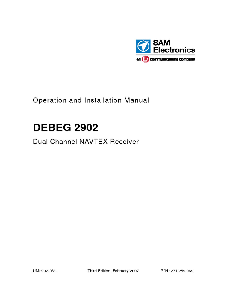 DEBEG 2902 Manual-V3 | PDF