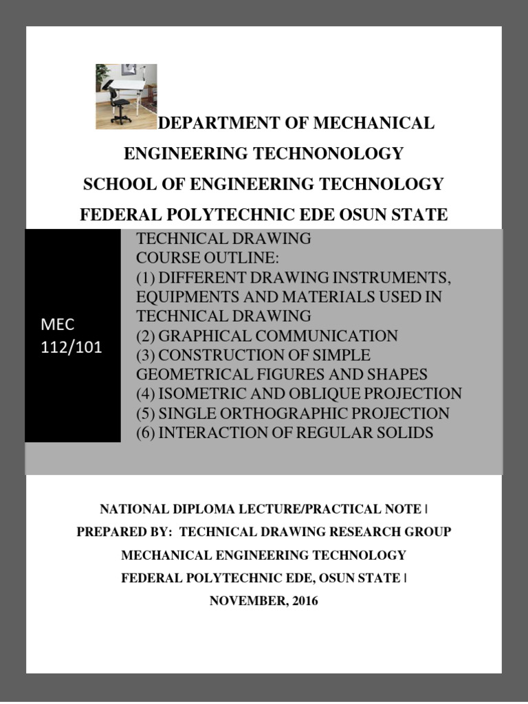 Technical Drawing (MEC 101) | PDF | Circle | Technical Drawing