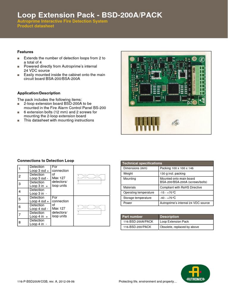 Loop Extension BSD200A - PACK | PDF