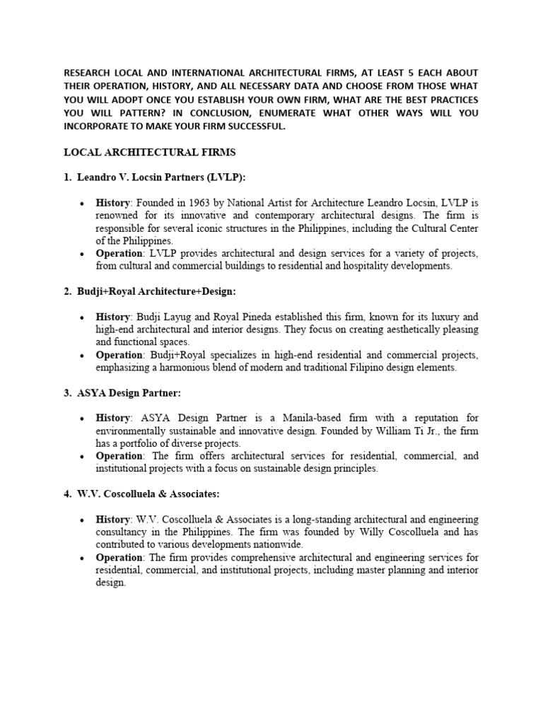 Case Study No. 1 - Architectural Firm | Download Free PDF | Design