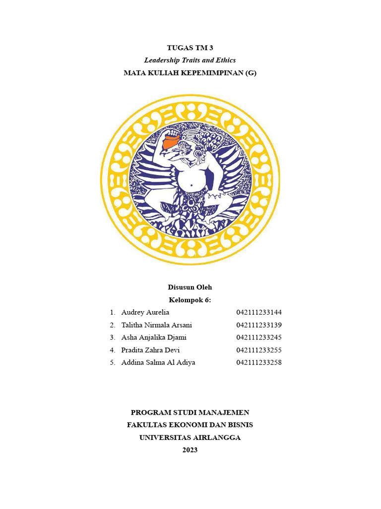 Kelompok 6 - Tugas TM 3 Kepemimpinan | PDF