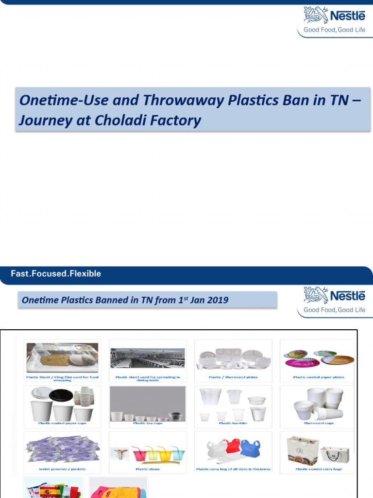Single Use Plastic Ban in TN | PDF | Plastic | Packaging And Labeling