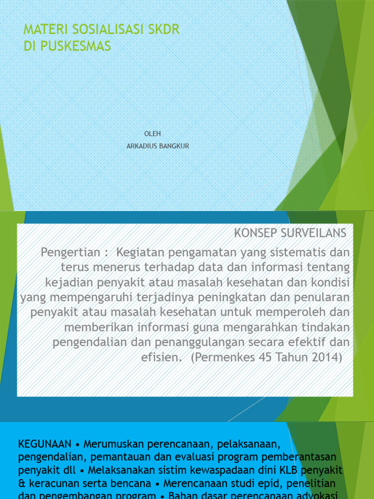 MATERI Peningkatan Kapasitas SKDR | PDF