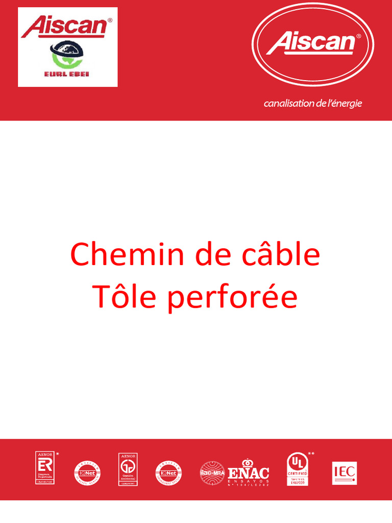 Fiche Technique Chemin de Cable | PDF