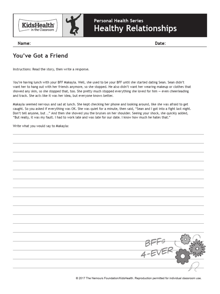 Healthy Relationships Handout2 | PDF