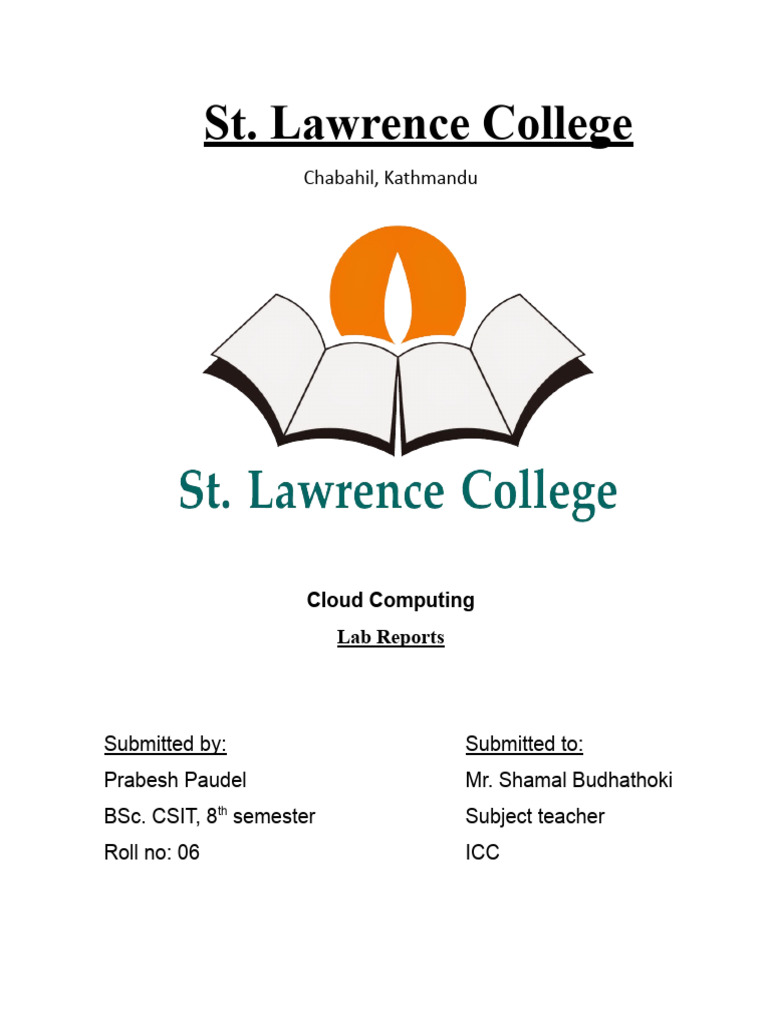 Cloud Computing Lab 11 Pdf