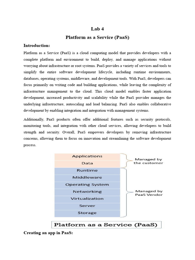 Cloud Computing Lab 41 Pdf Platform As A Service Cloud Computing