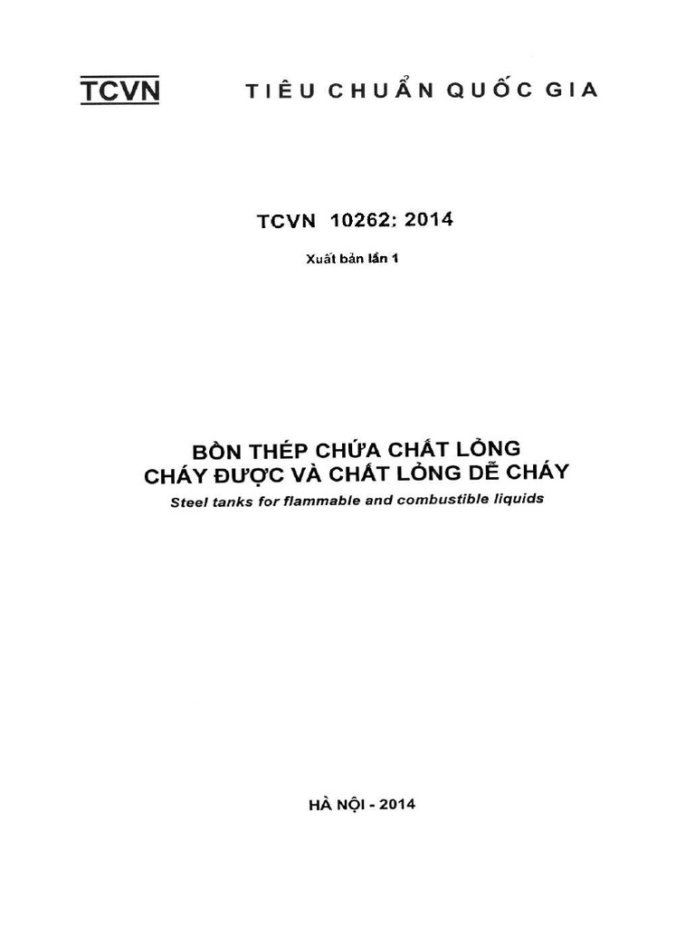 TCVN 10262 2014 Bon Thep Chua Chat Long Chay Duoc Chat Long de Chay | PDF