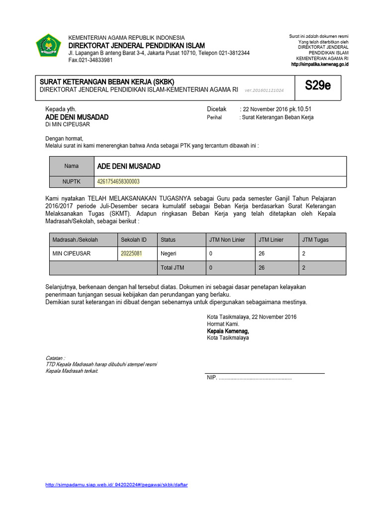 Format SKBK Tahap 2 | PDF