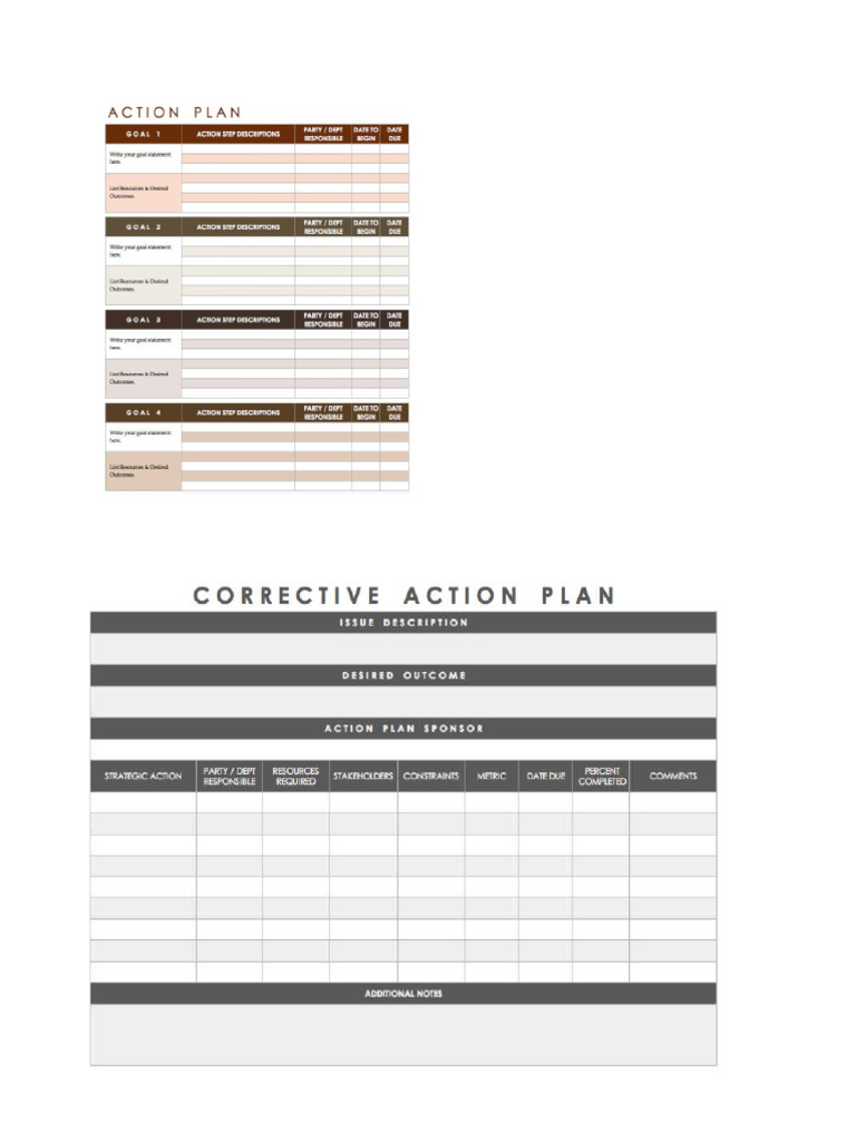 Action Plan Format | PDF