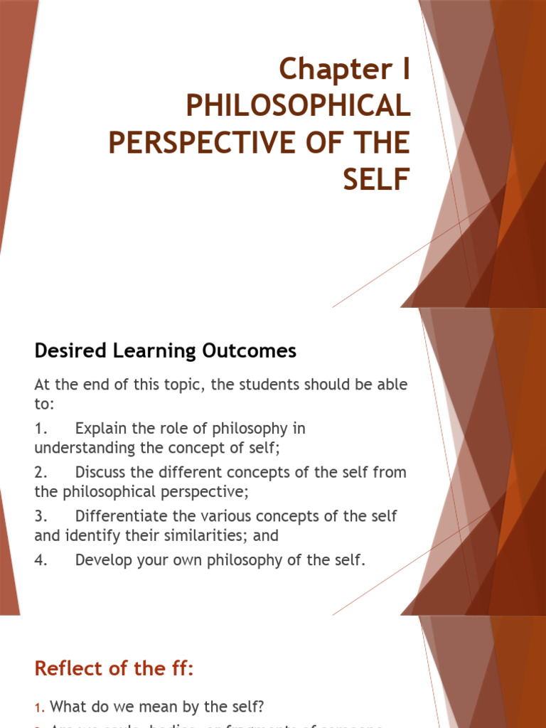 UTS - Lesson 1 | Download Free PDF | Soul | Philosophy Of Self