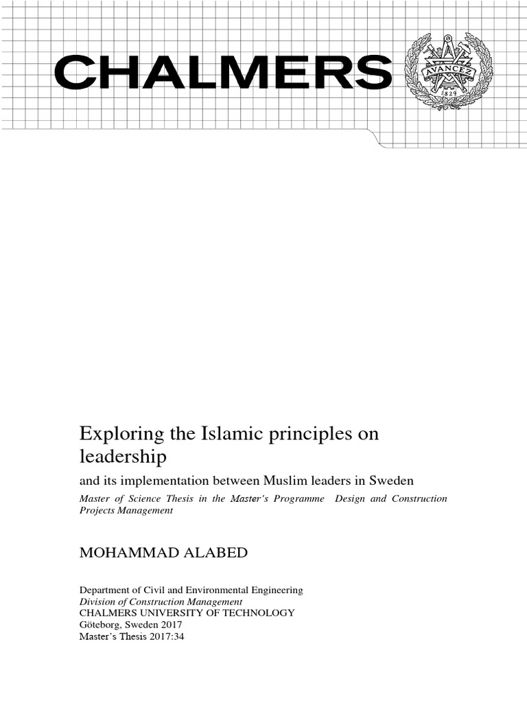 2017-Exploring The Islamic Principles of Leadership | PDF | Muhammad ...