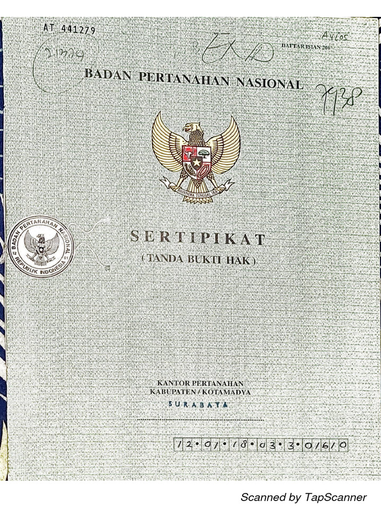 Sertifikat Rumah Permata Safira | PDF