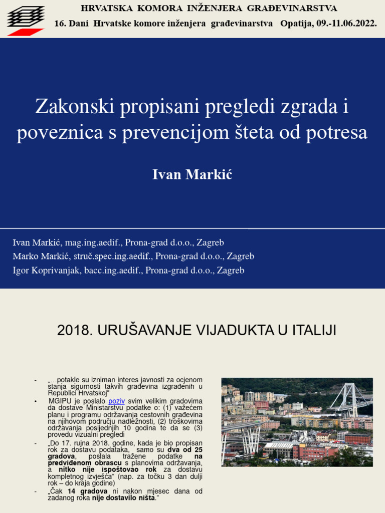 06 OdrzavanjeGradevina Markic v3 | PDF