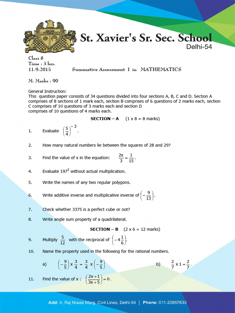 Class 8 Maths | PDF