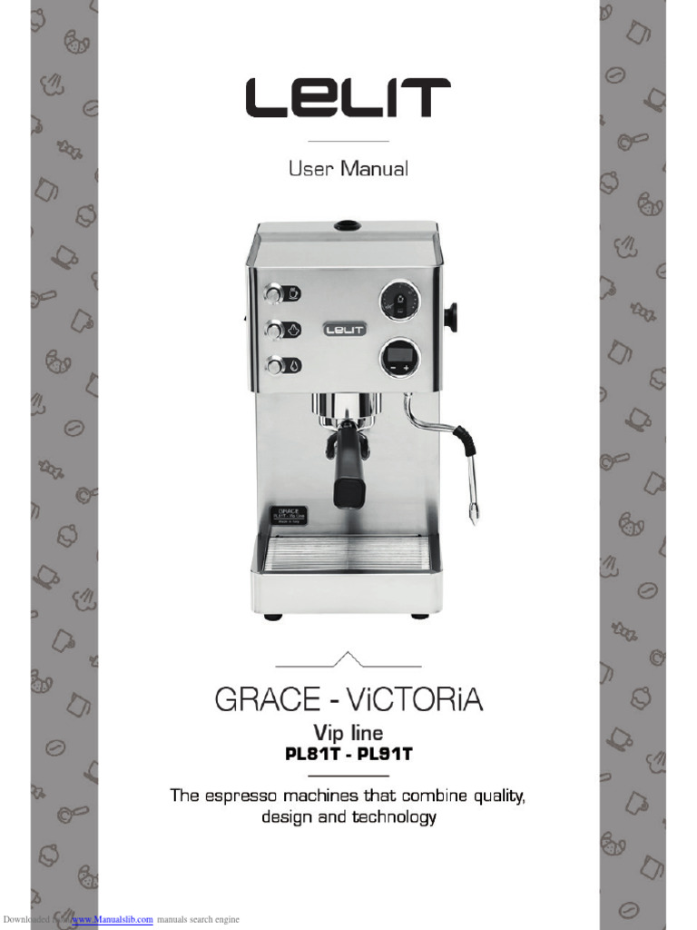 Manual Lelit Grace - pl81t Kfea - Ro | PDF