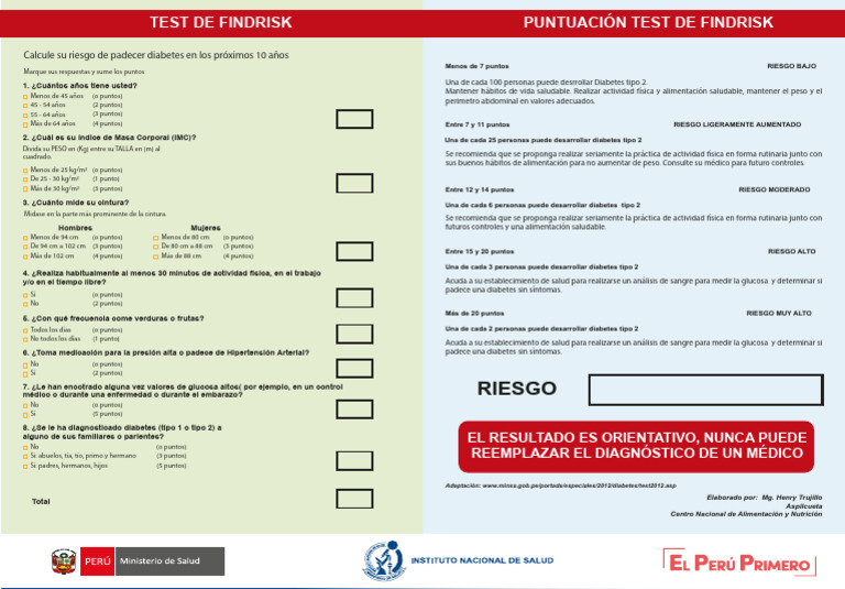 10 Test de Findrisk | PDF