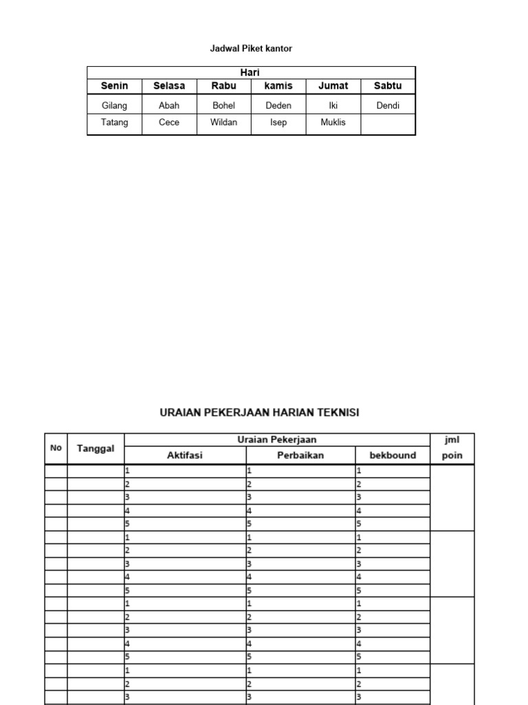 Absen Karyawan | PDF