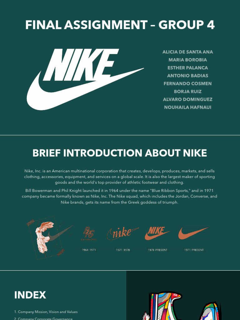 Nike's Mission, Vision, and Core Values | PDF | Business