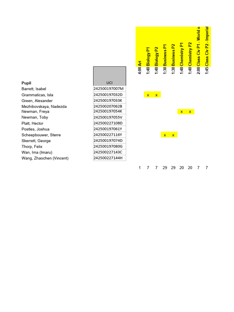 L6 Trial Exam Timetable - Summer 2023 | PDF