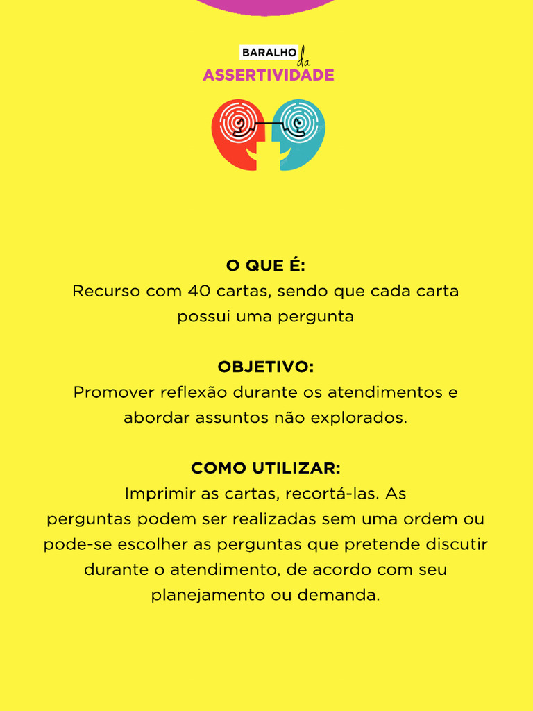Baralho Da Assertividade | PDF
