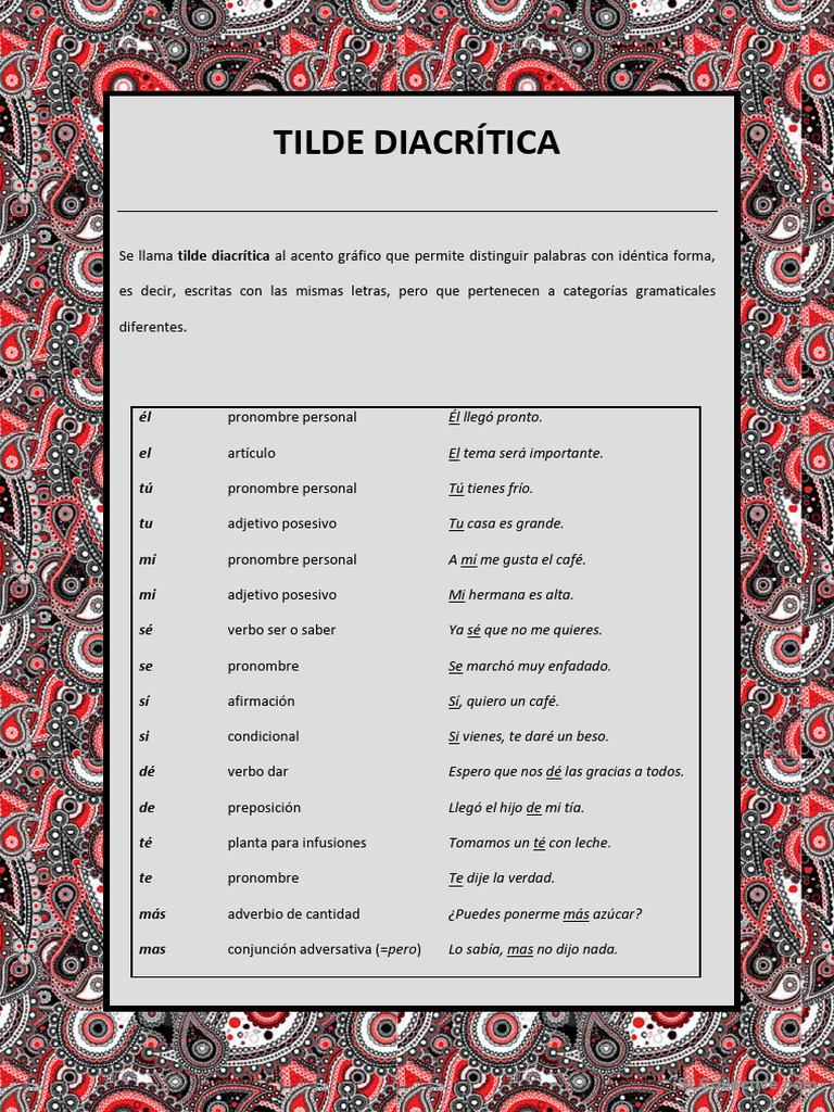 Tilde Diacrítica | PDF