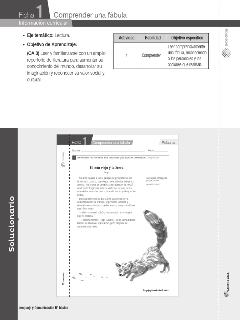 Ficha 1 Solucionario | PDF Ficha 1 Solucionario | PDF
