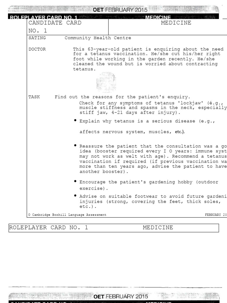 OET Speaking | PDF | Osteoarthritis | Aspirin