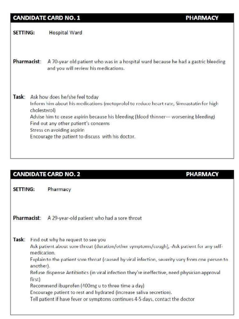 Oet Speaking Card | PDF