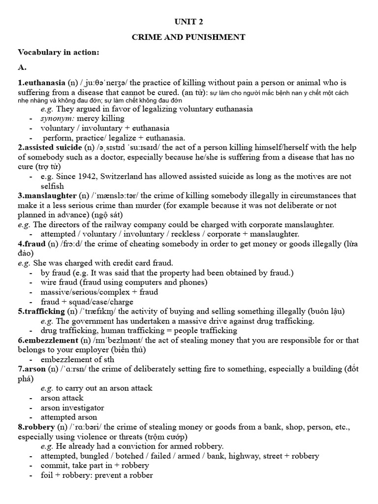 UNIT 2-Crime | PDF | Politics | Social Science