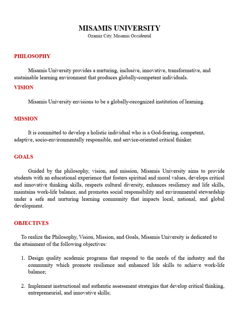 Revised Pvmgo and Core Values1 | PDF