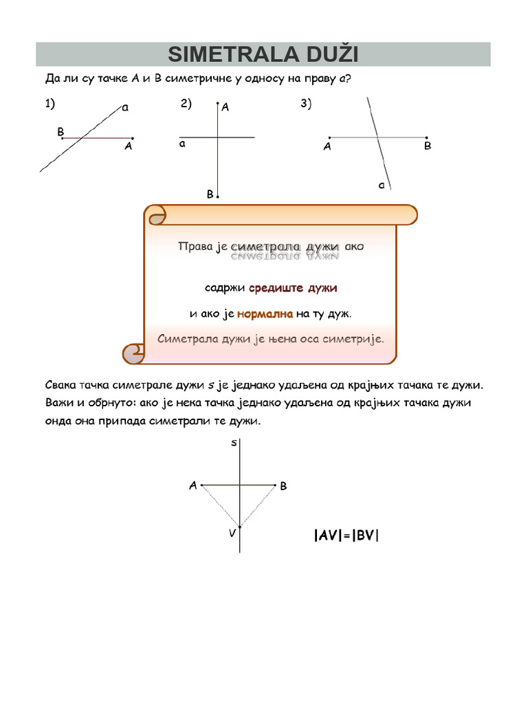 Simetrala Duži I Ugla | PDF