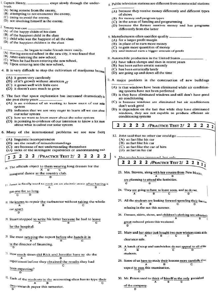 Cliff Structure Practice 2 | PDF
