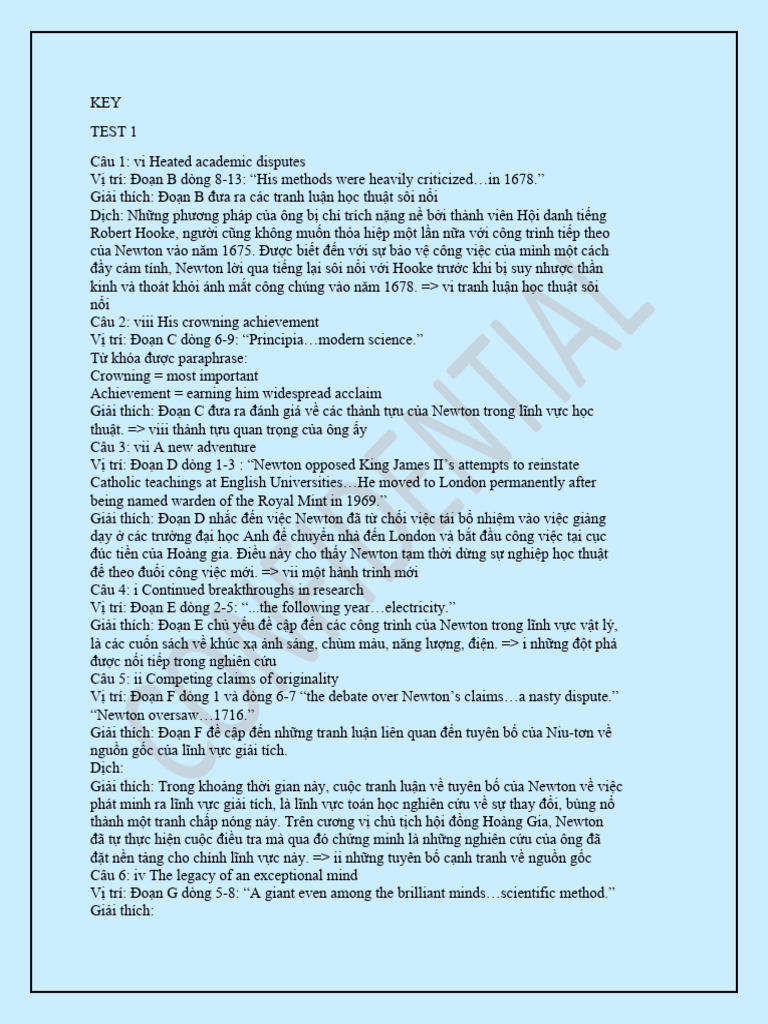 Key Reading Ielts | PDF