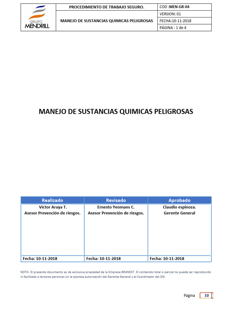 Sustancias Quimicas Peligrosas | PDF | Contaminación | Mercancías peligrosas