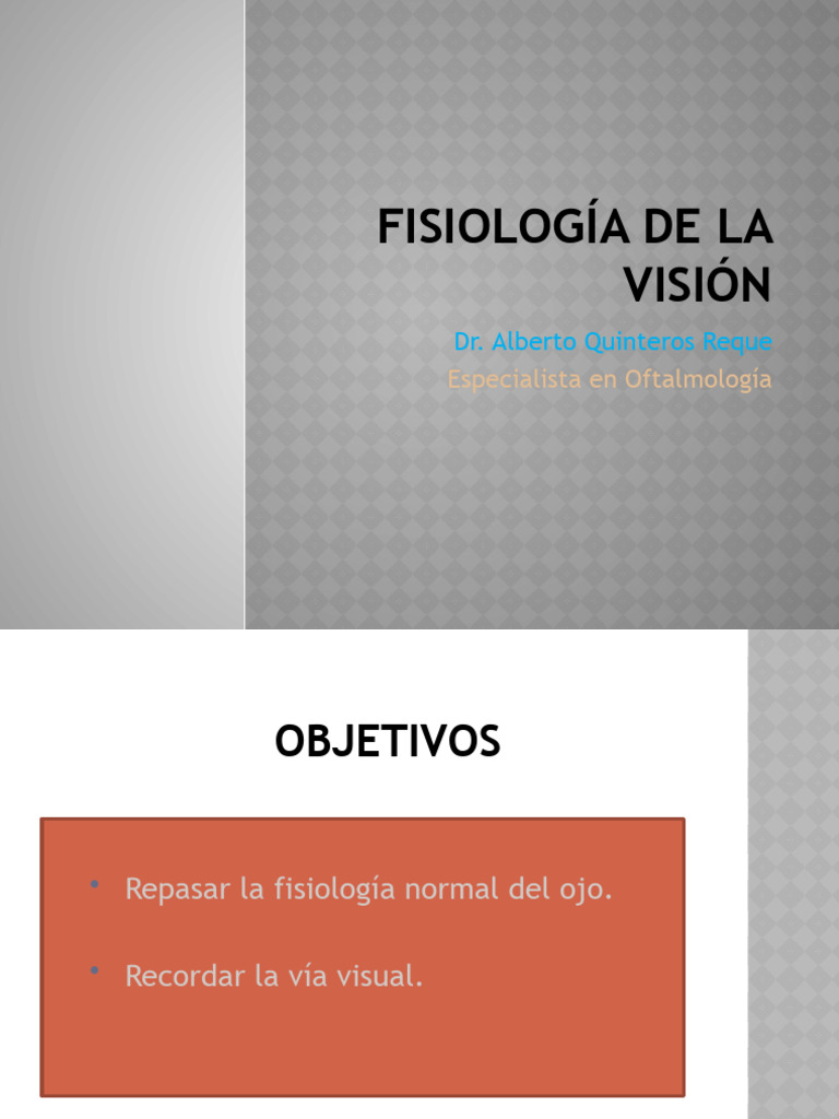 Fisiología del Ojo y la Visión | PDF | Percepción visual | Ojo humano