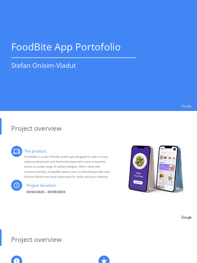 FoodBite App Portofolio | PDF | Usability | Accessibility