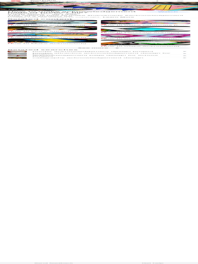 Acknowledgement For Project Design - Google Search | PDF