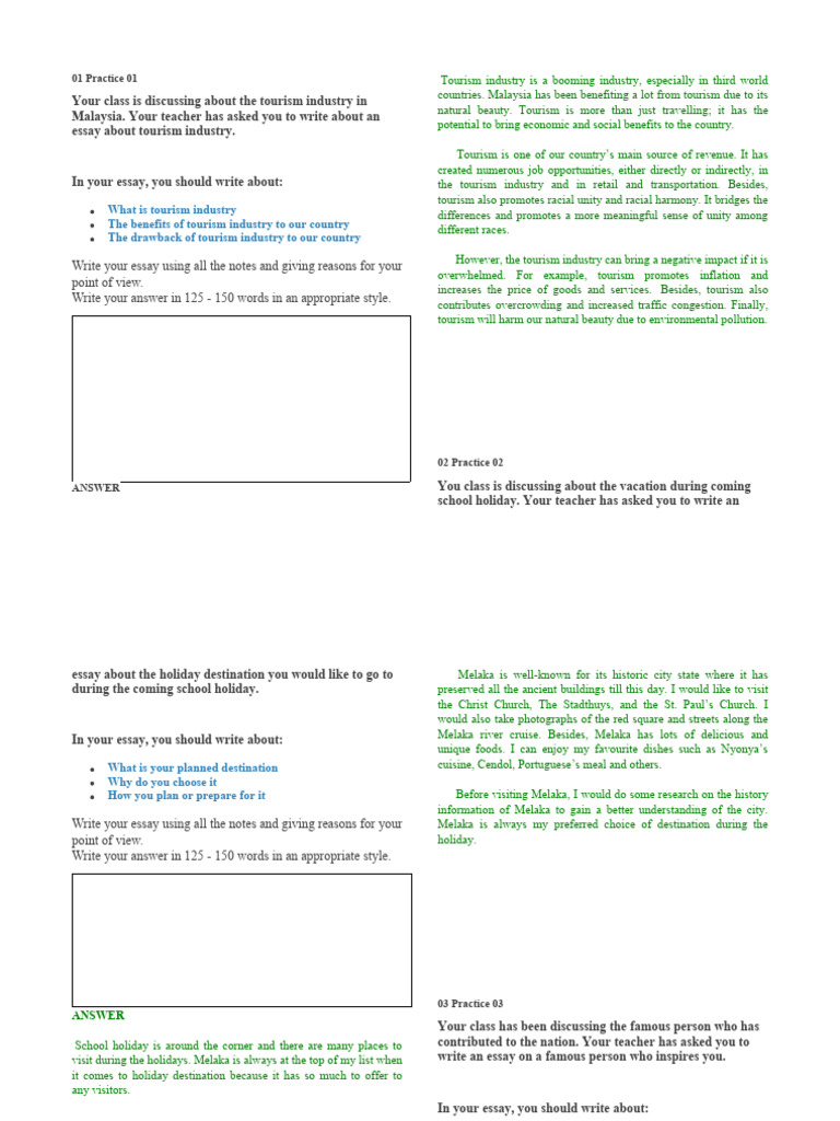 Form 5 - 02 Guided Writing | PDF | Online Shopping | Tourism