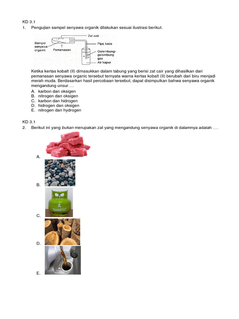 Pts Kimia Ganjil 2022-2023 | PDF