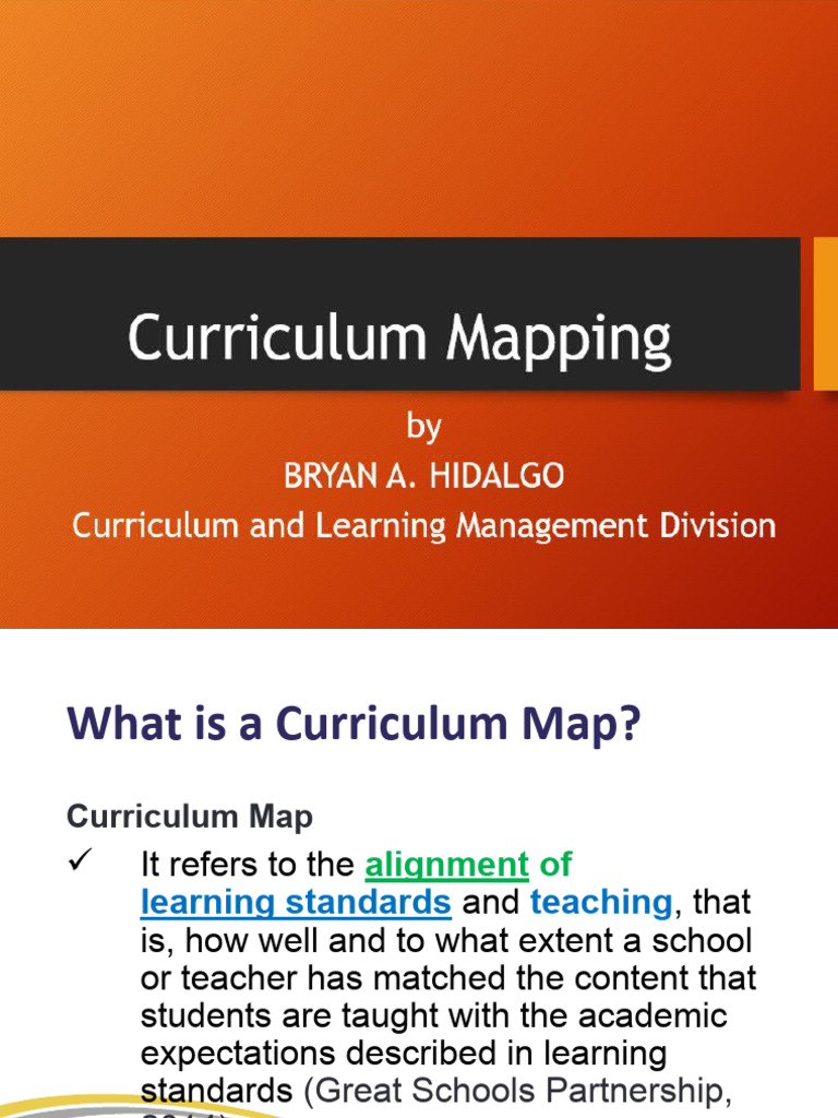 Curriculum Map Approaches Methodologies and Techniques For Lesson ...