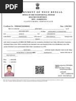 Caste Certificate Format for SC/ST Applicants | PDF | Government Of India